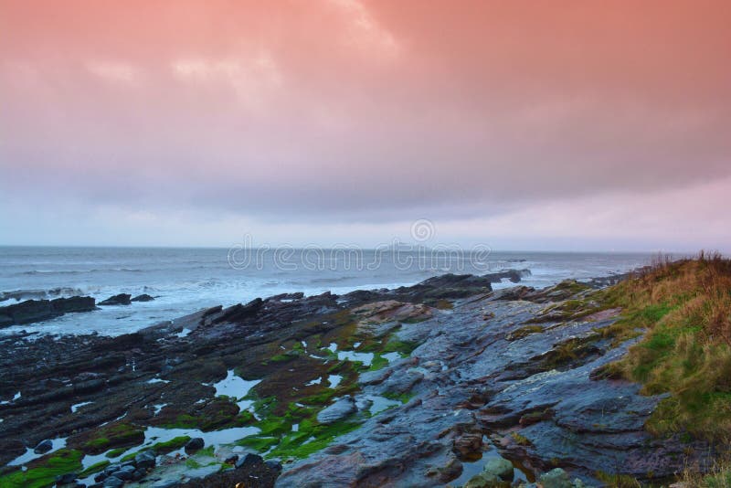 Scottish Beach stock image. Image of autumn, algae, beach - 46953835