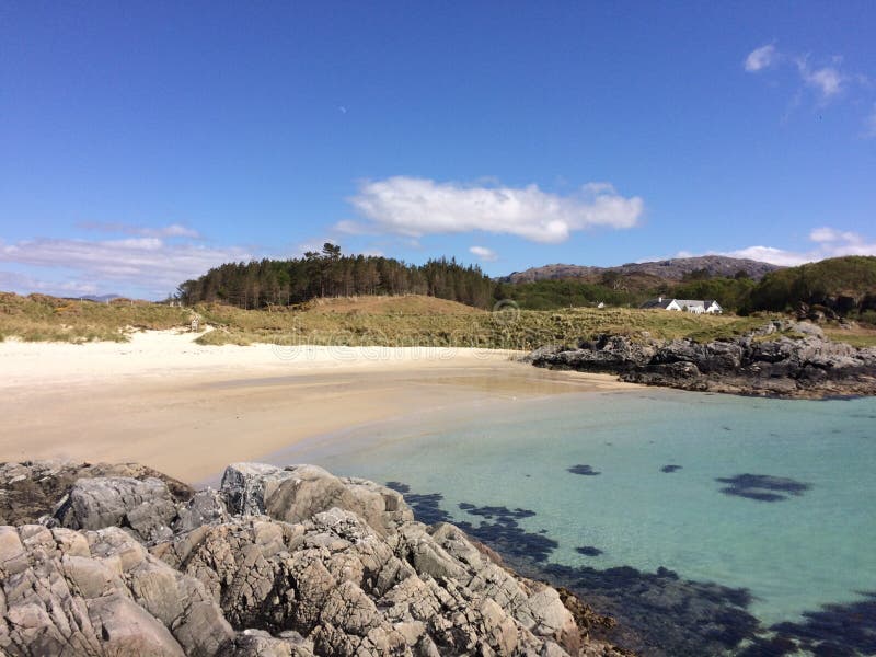 A Scottish Beach stock photo. Image of water, hills, coast - 91019772