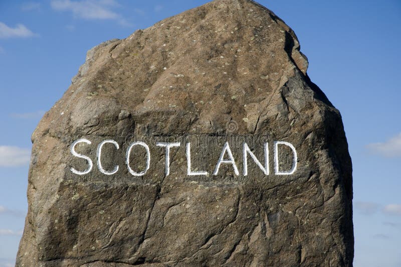 Scottish Border Marker stock image. Image of landmark - 1224069