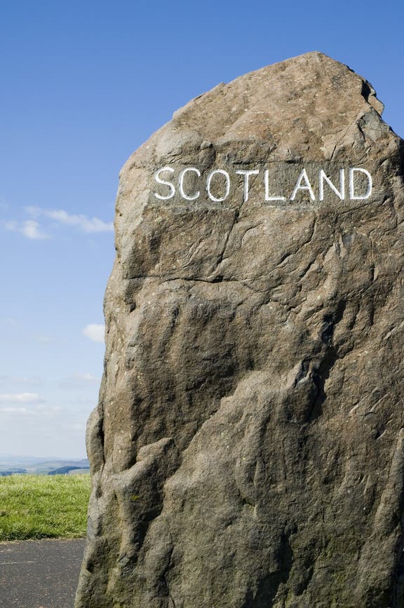 Scottish Border Marker stock photo. Image of history, boundary - 1228540