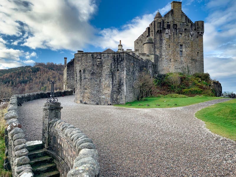 Scottish Castle with Dramatic Feel Stock Image - Image of historic ...