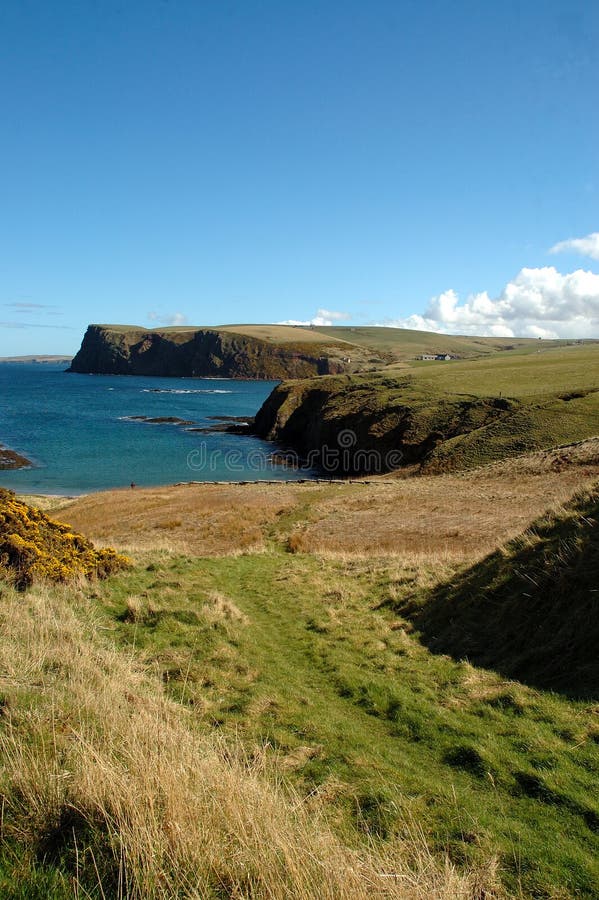 Scottish Coast stock photo. Image of scotland, moray, cliff - 694974