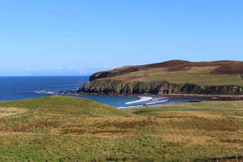 Scottish coast stock photo. Image of meadow, cliff, scottish - 61326724