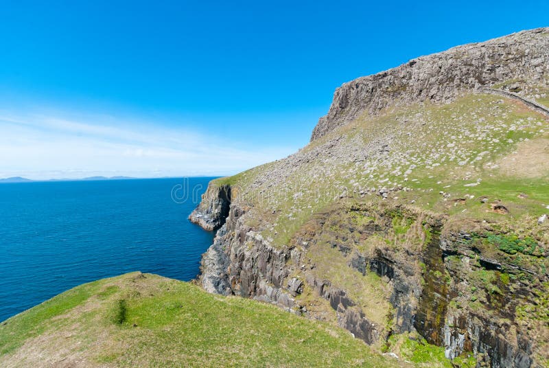 Scottish coastline stock photo. Image of united, hill - 31263492