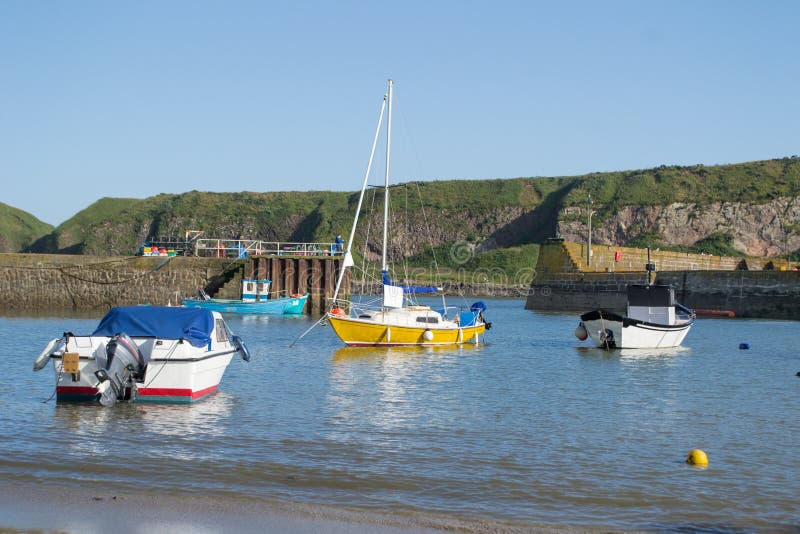 Scottish harbour stock image. Image of town, fishing - 28605389