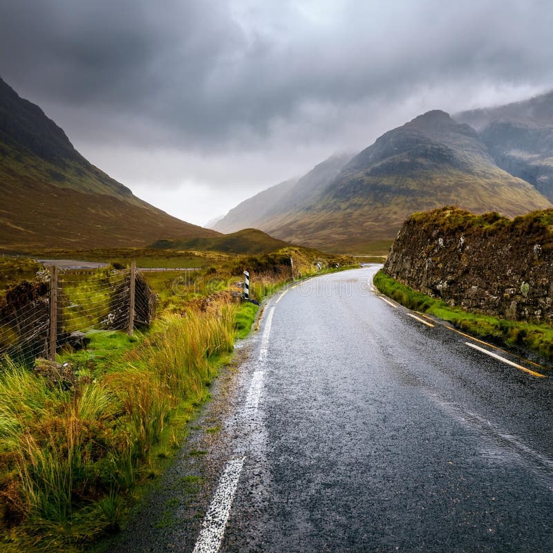 Scottish Highlands, AI Generated Stock Illustration - Illustration of ...