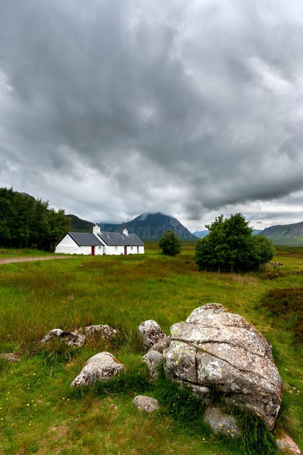 The Scottish Highlands Countryside View Stock Image - Image of stormy ...