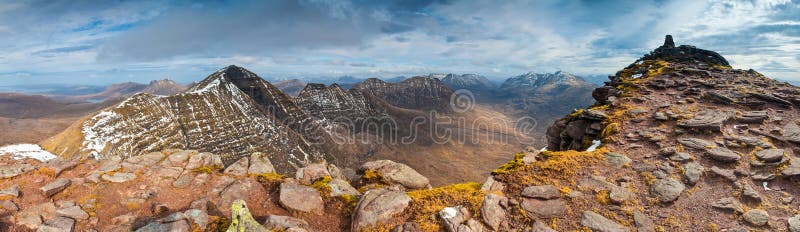 Scottish Highlands, Dramatic Sky Stock Photo - Image of range, horizon ...