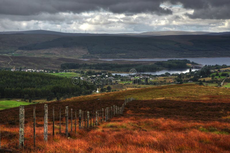 Scottish highlands lairg stock image. Image of daytime - 26587549