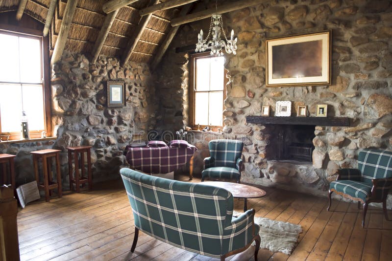 Scottish interior stock photo. Image of drystone, chairs - 67108840