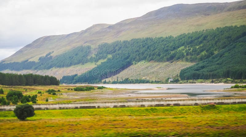 Scottish Lowlands Panorama Kingussie To Pitlochry Stock Image - Image ...