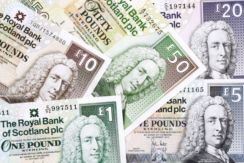 Scottish Money a Business Background Stock Image - Image of currency ...