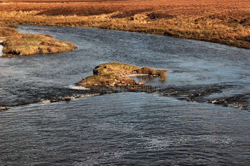 Scottish River stock image. Image of barren, islands, heathland - 2032875