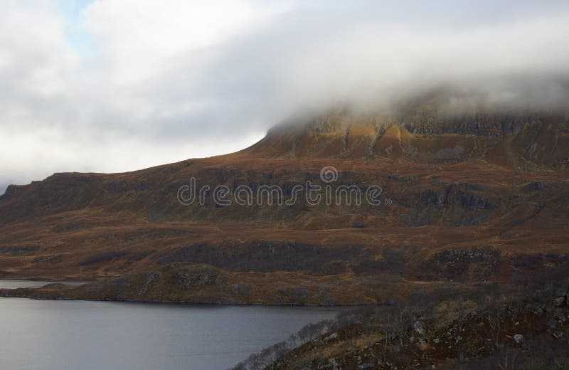 Scottish Scenery with Dramatic Clouds Stock Photo - Image of majestic ...
