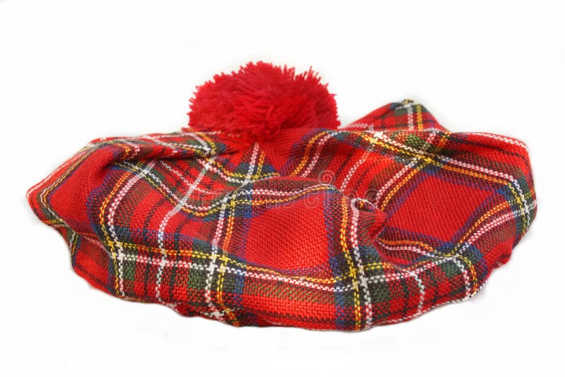 Scottish tartan hat stock image. Image of beret, studio - 31688163