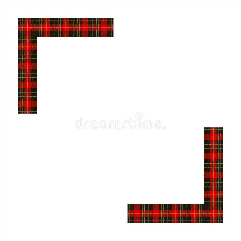 Scottish Tartan Pattern Frame Vector Design Stock Vector - Illustration ...