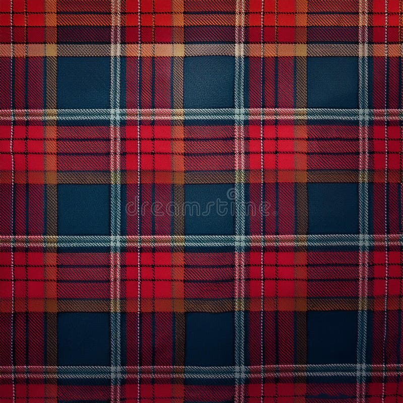 Scottish Tartan Textile Pattern, AI Generated Stock Illustration ...