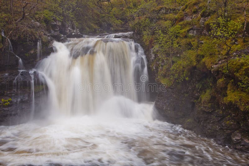 Scottish waterfall stock photo. Image of natural, green - 25576252