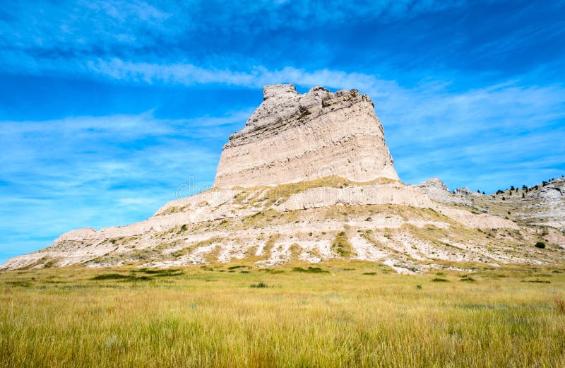 Scotts Bluff National Monument Stock Image - Image of hills, eagle ...