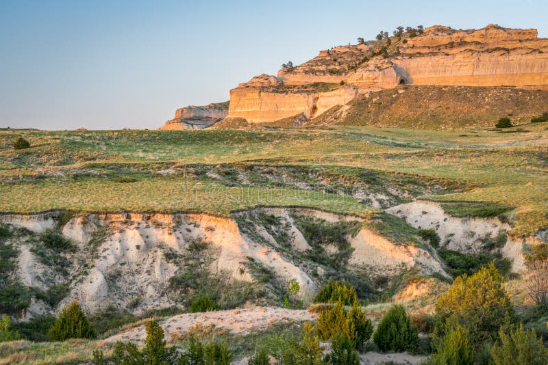 Scotts Bluff National Monument in Nebraska Stock Image - Image of ...
