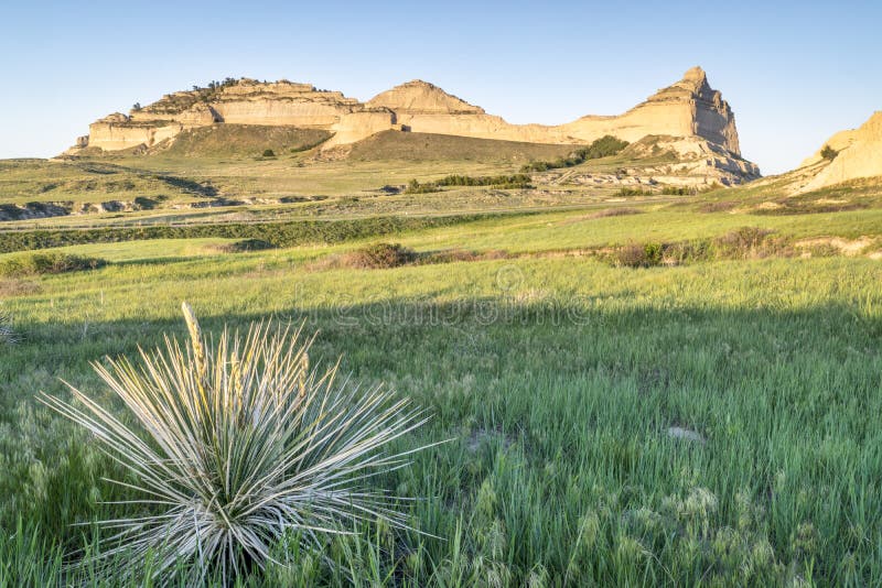 Scotts Bluff National Monument in Nebraska Stock Image - Image of ...