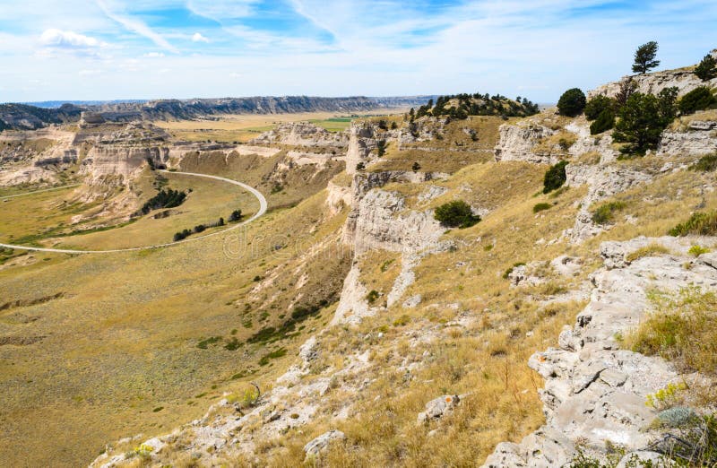 Scotts Bluff National Monument Stock Image - Image of century, america ...