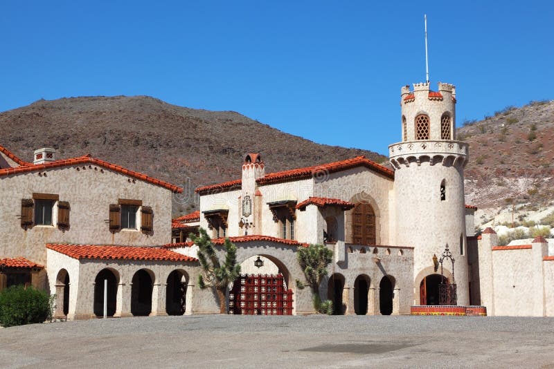 Scotty S Castle in Death Valley Stock Photo - Image of ornate, empire ...