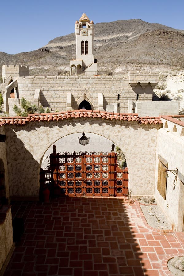 Scotty S Castle, Death Valley Stock Image - Image of stone, national ...