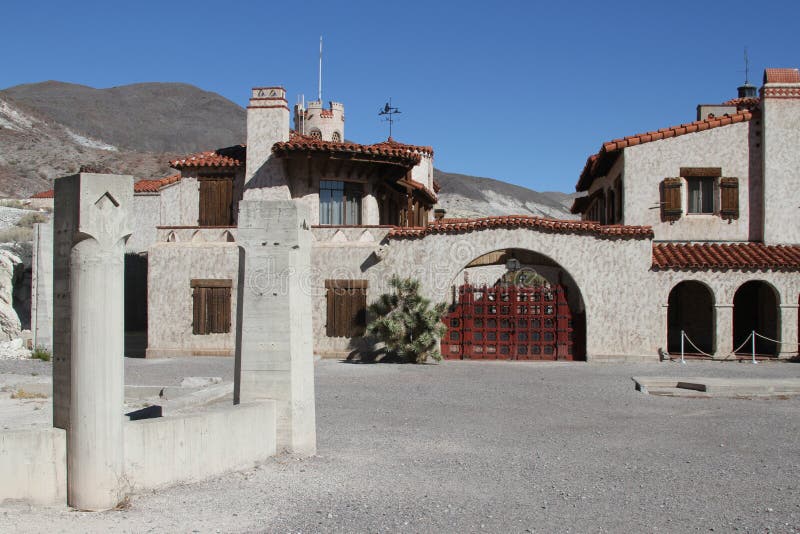 Scottys Castle, Death Valley Stock Image - Image of california, united ...