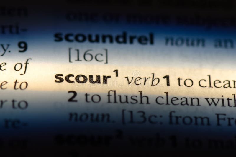 Scour stock image. Image of definition, isolated, english - 126617247