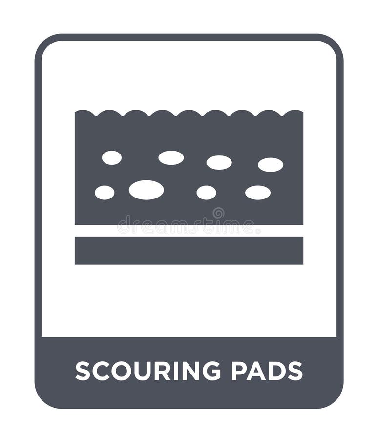 Scouring Pads Spong for Housework Cleaning. Vector Illustration Stock ...