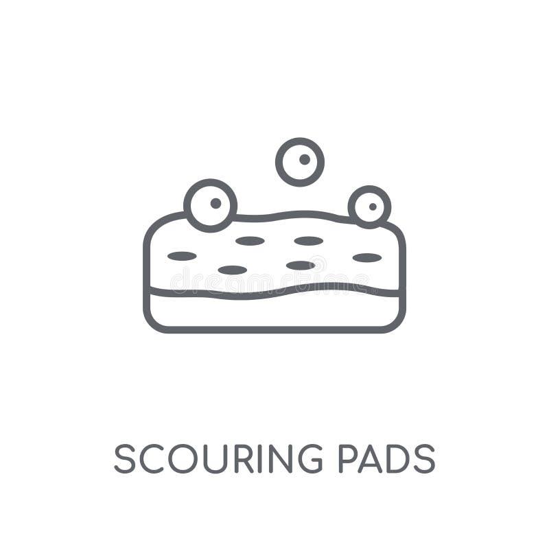 Scouring Pads Spong for Housework Cleaning. Vector Illustration Stock ...