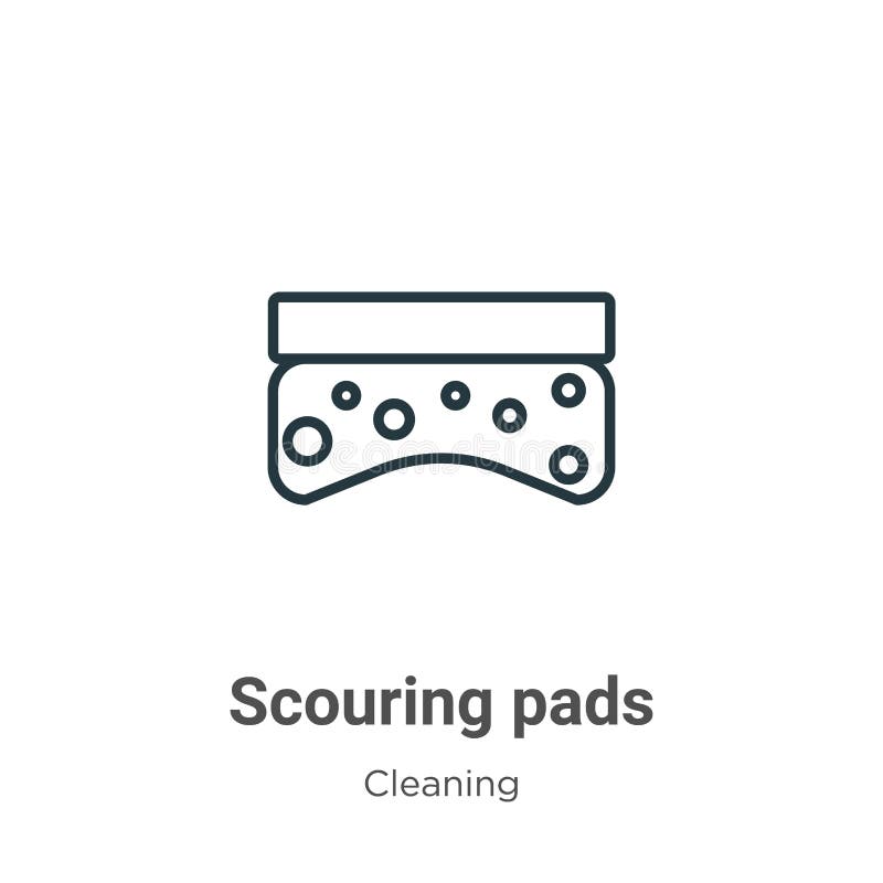 Scouring Pads Icon in Filled, Thin Line, Outline and Stroke Style ...