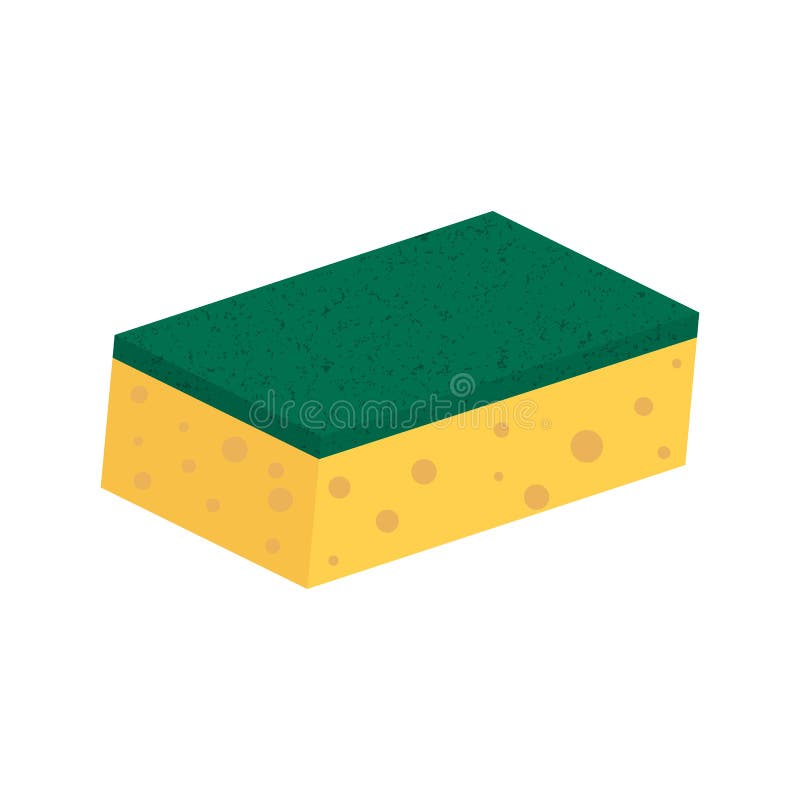 Scouring Pads Spong for Housework Cleaning. Vector Illustration Stock ...