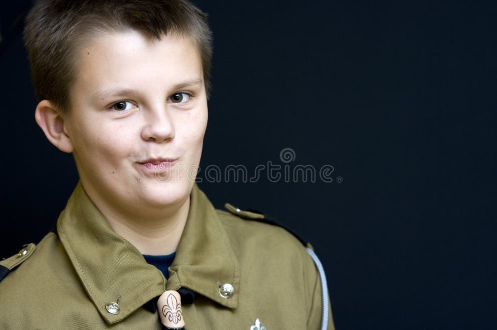 Scout with attitude stock photo. Image of scout, smiling - 7465934