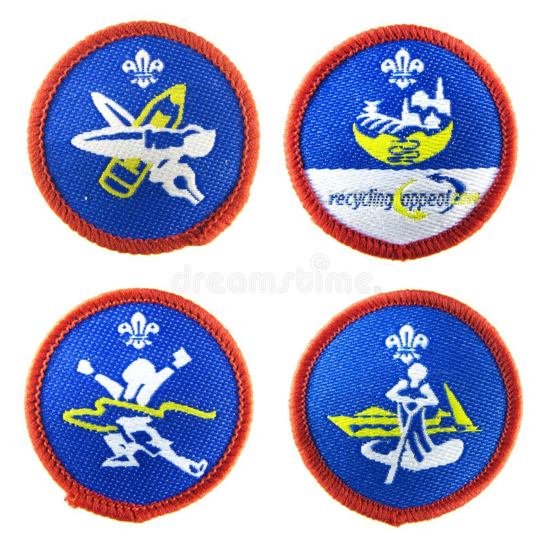Scout badges set editorial stock photo. Image of sport - 21395738