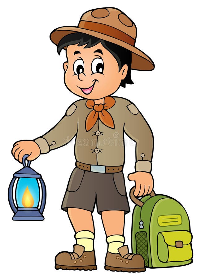 Scout boy theme image 3 stock vector. Illustration of clothes - 88620662