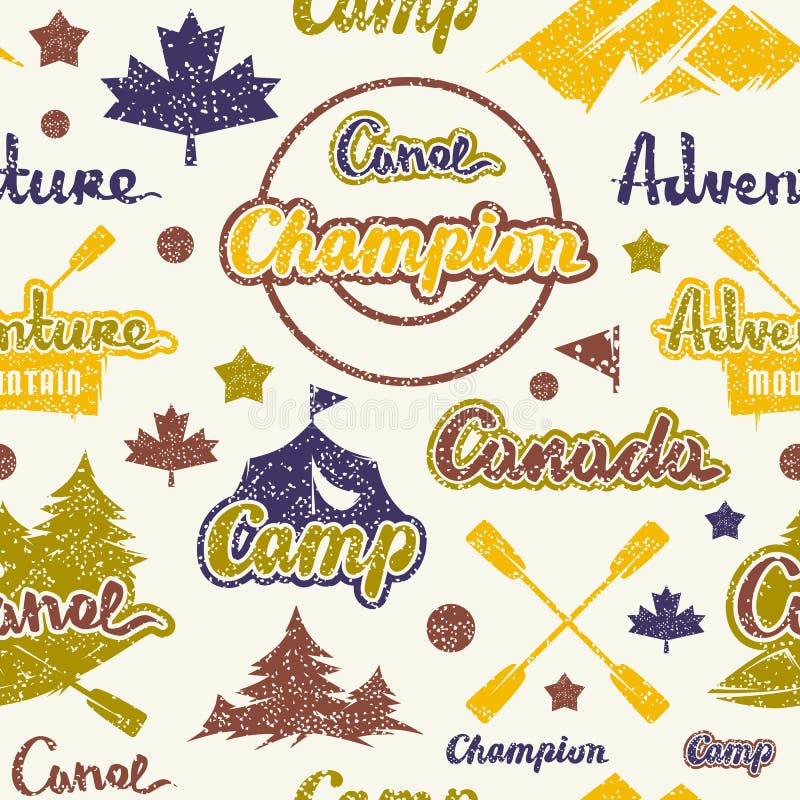 Boy Scout Camp Logo Design With Typography And Travel Element ...