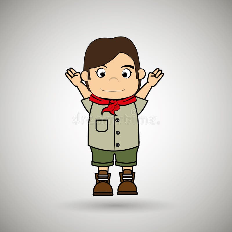 Scout concept design stock illustration. Illustration of uniform - 68065704