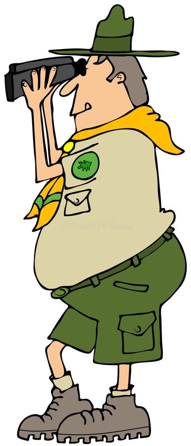 The scout stock illustration. Illustration of scout, cartoon - 57869539