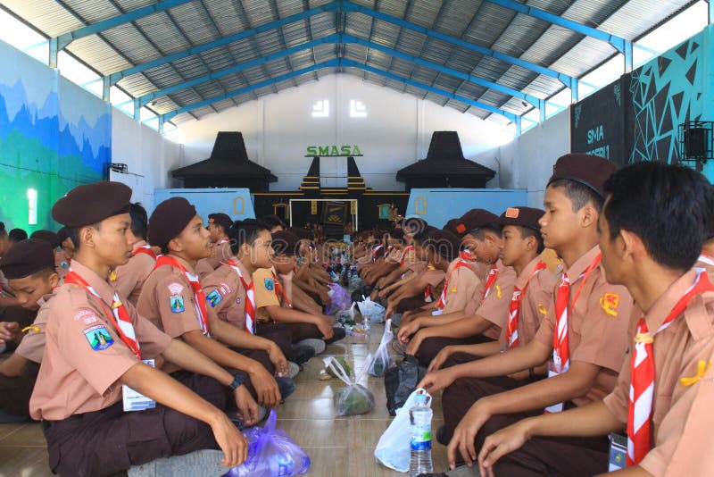 Scout editorial image. Image of indonesian, scout, sitdown - 161040210