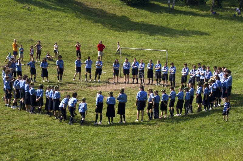 Italian scouts editorial image. Image of organization - 6193105