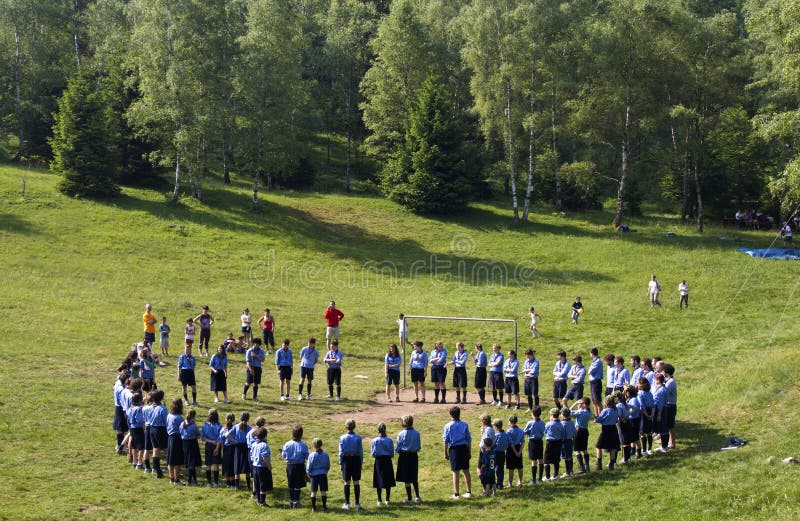 Boy Scouts March in Fourth of July Parade Editorial Photo - Image of ...