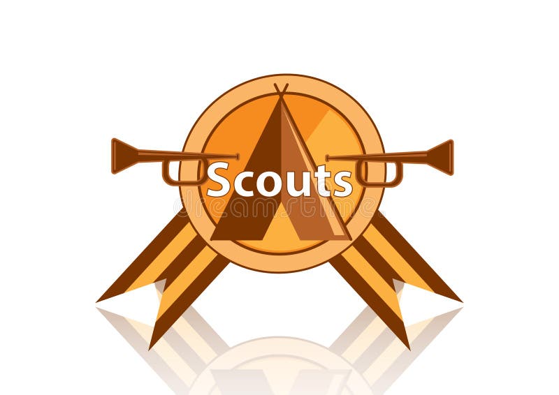 Scouts Badge. Vector Illustration Decorative Design Stock Vector ...