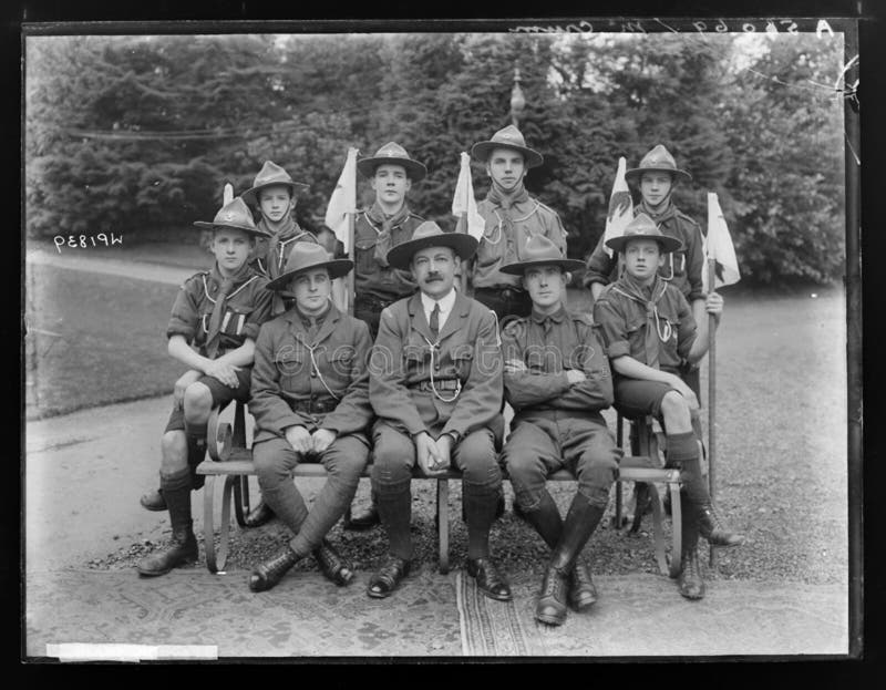 Scouts With Leader Picture. Image: 222500275