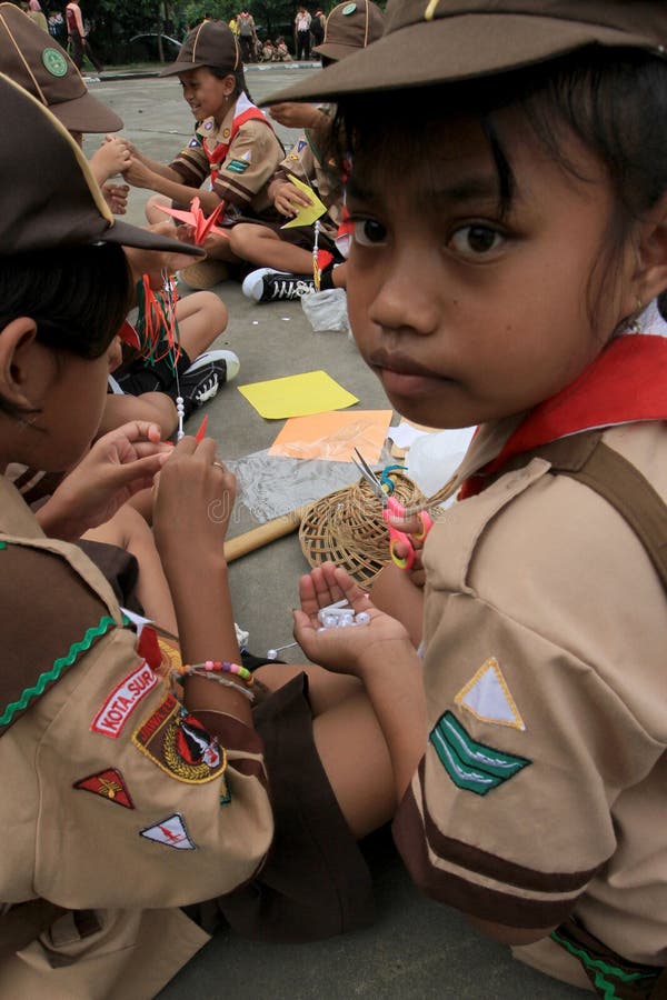 Scouts Making the Three-finger Salute on Celebration of Velvet ...