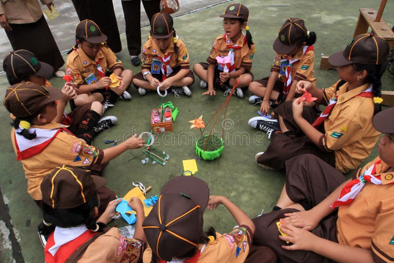 Scouts Making the Three-finger Salute on Celebration of Velvet ...