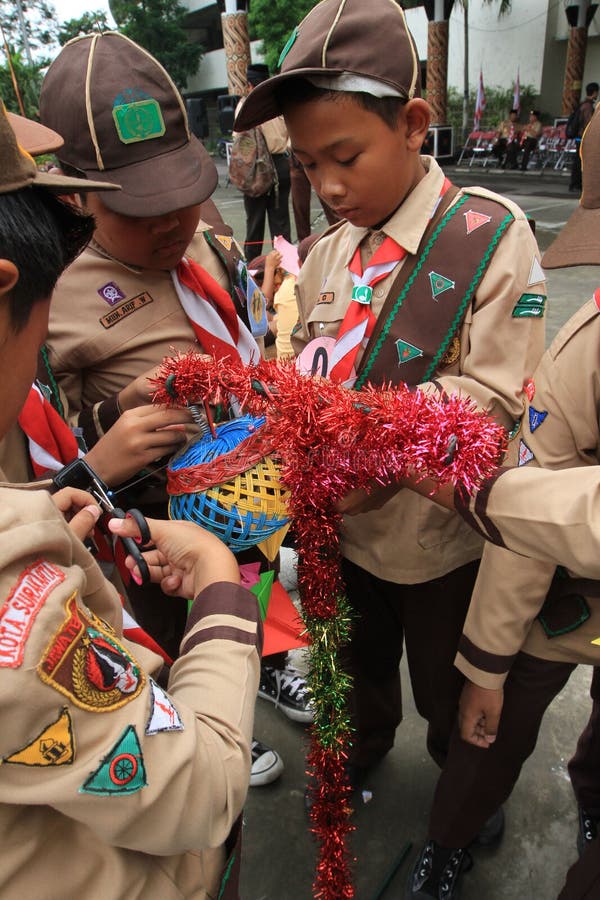 Scouts Making the Three-finger Salute on Celebration of Velvet ...