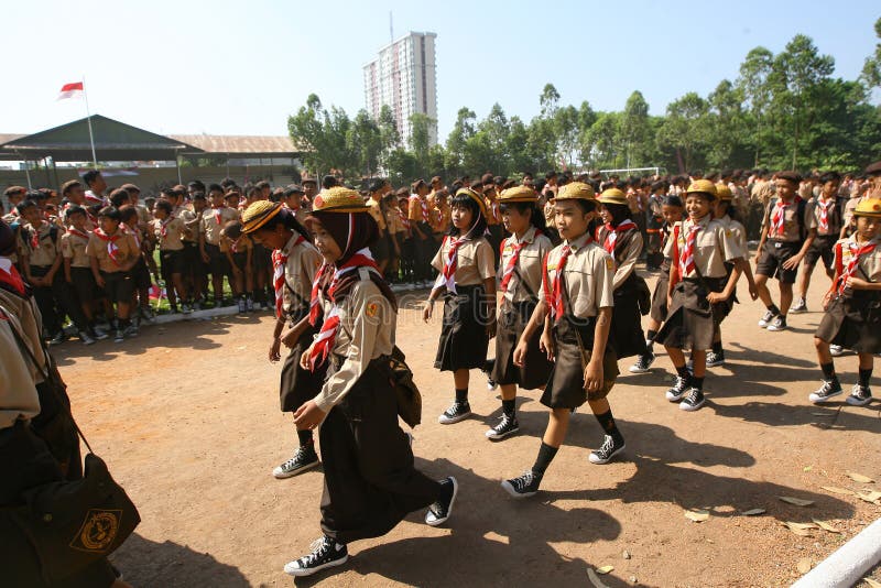 Scouts editorial stock image. Image of student, indonesia - 43865664