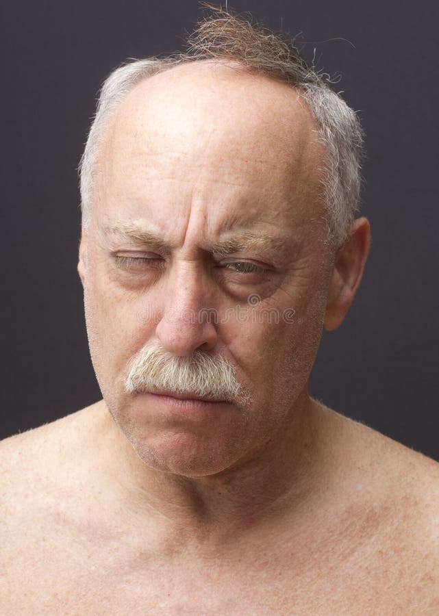 Scowling Man stock image. Image of mustache, human, body - 27252569